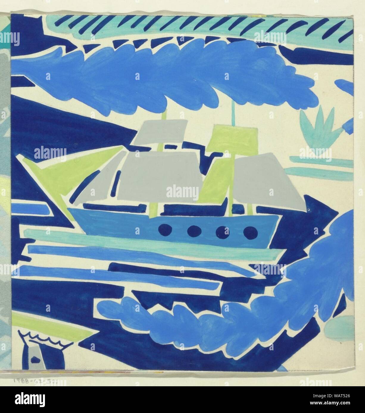 Drawing, Textile Design- Page, 1919 Stock Photo - Alamy