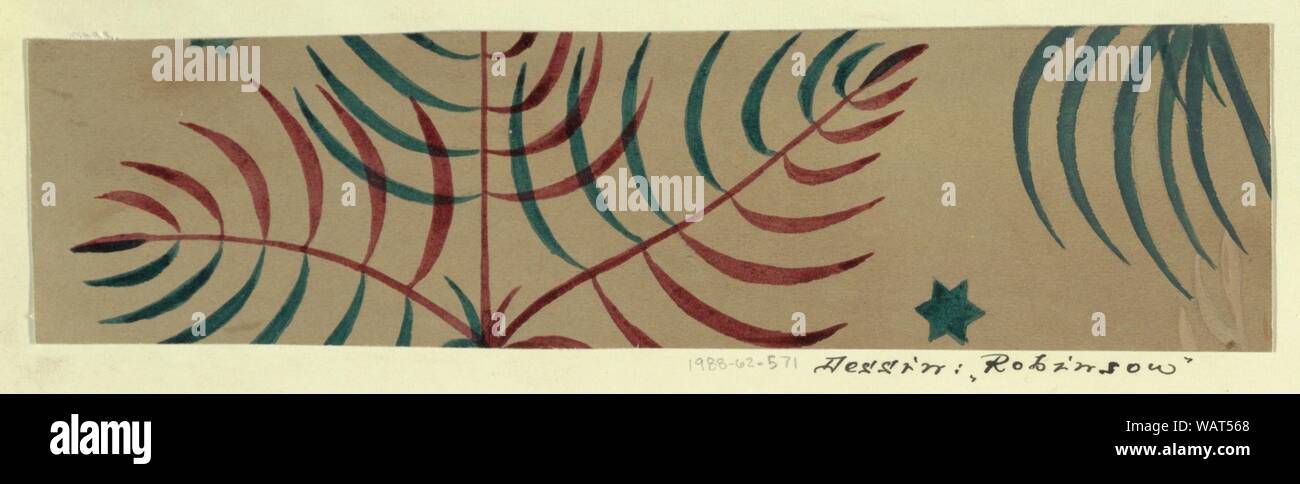 Drawing, Textile Design- Robinson, 1921–1922 Stock Photo - Alamy