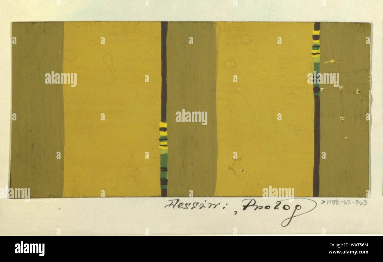 Drawing, Textile Design- Prolog (Prologue), 1922 Stock Photo - Alamy