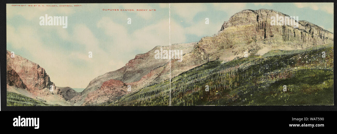 Dupuyer Canyon, Rocky Mts Stock Photo - Alamy