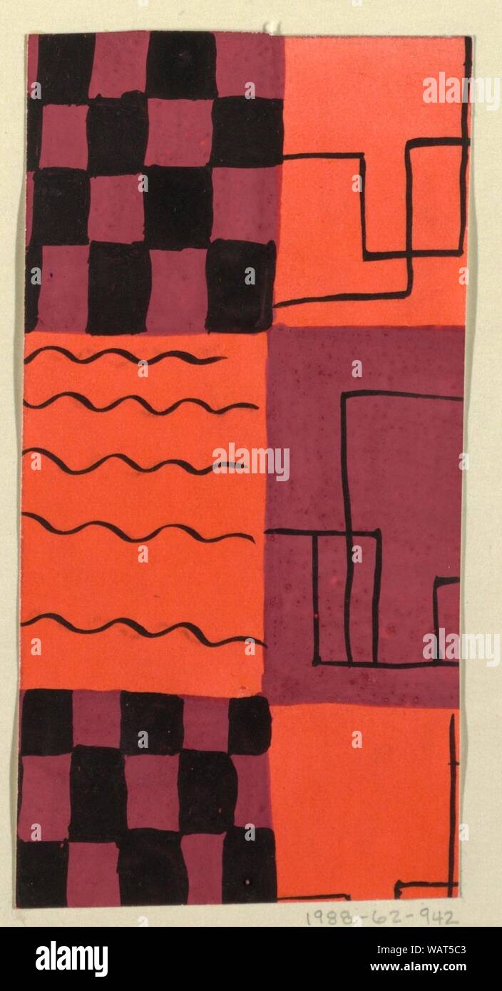 Drawing, Textile Design- Sylvester, 1922 Stock Photo - Alamy