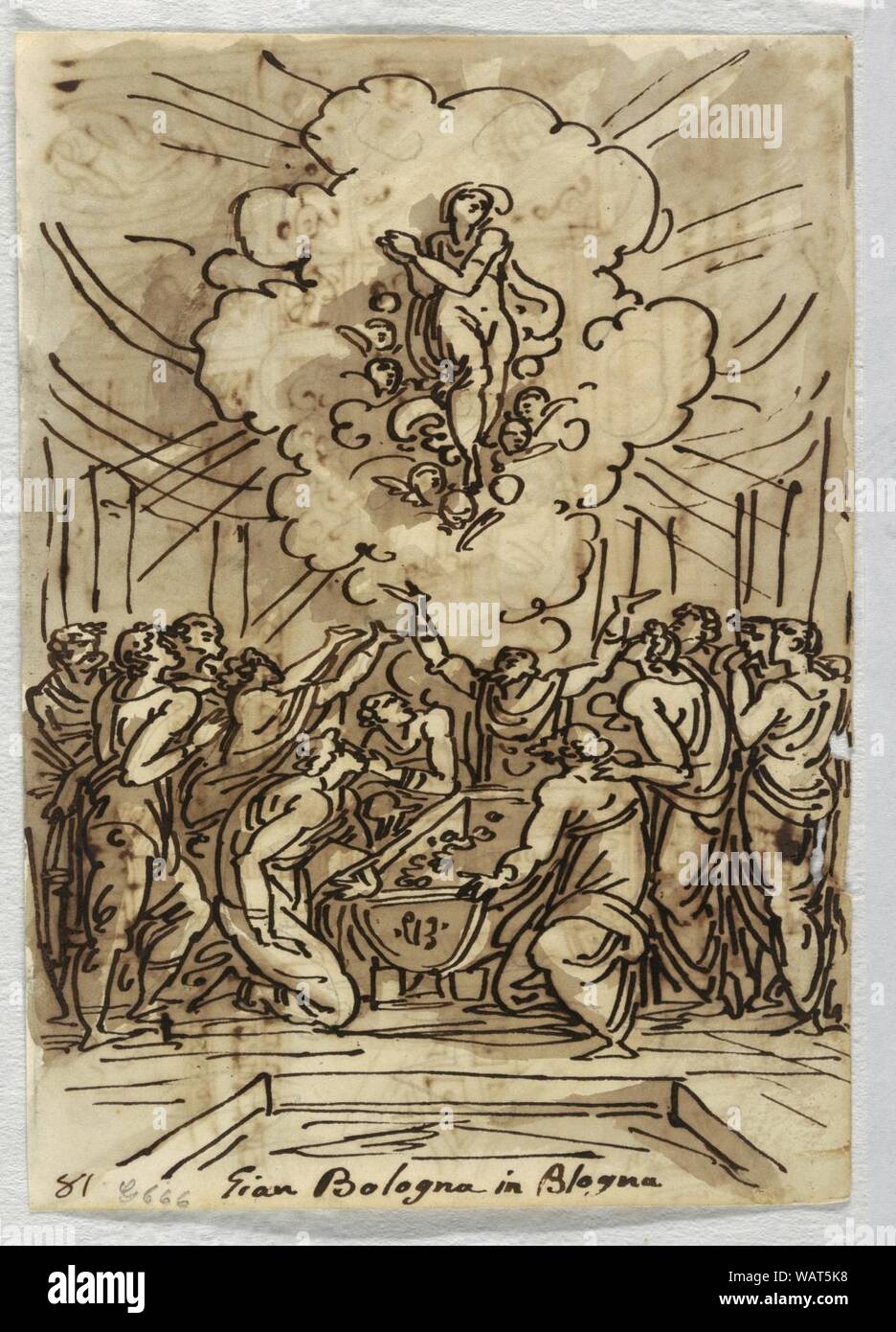 Drawing, The Assumption of the Virgin, 1813–18 Stock Photo - Alamy