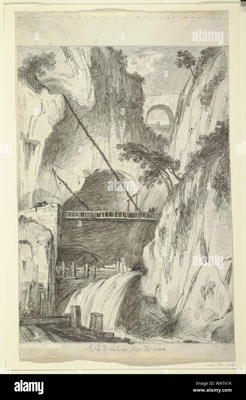 Drawing, The Ravine of Bellano, near Lake Como, 1810–20 Stock Photo - Alamy