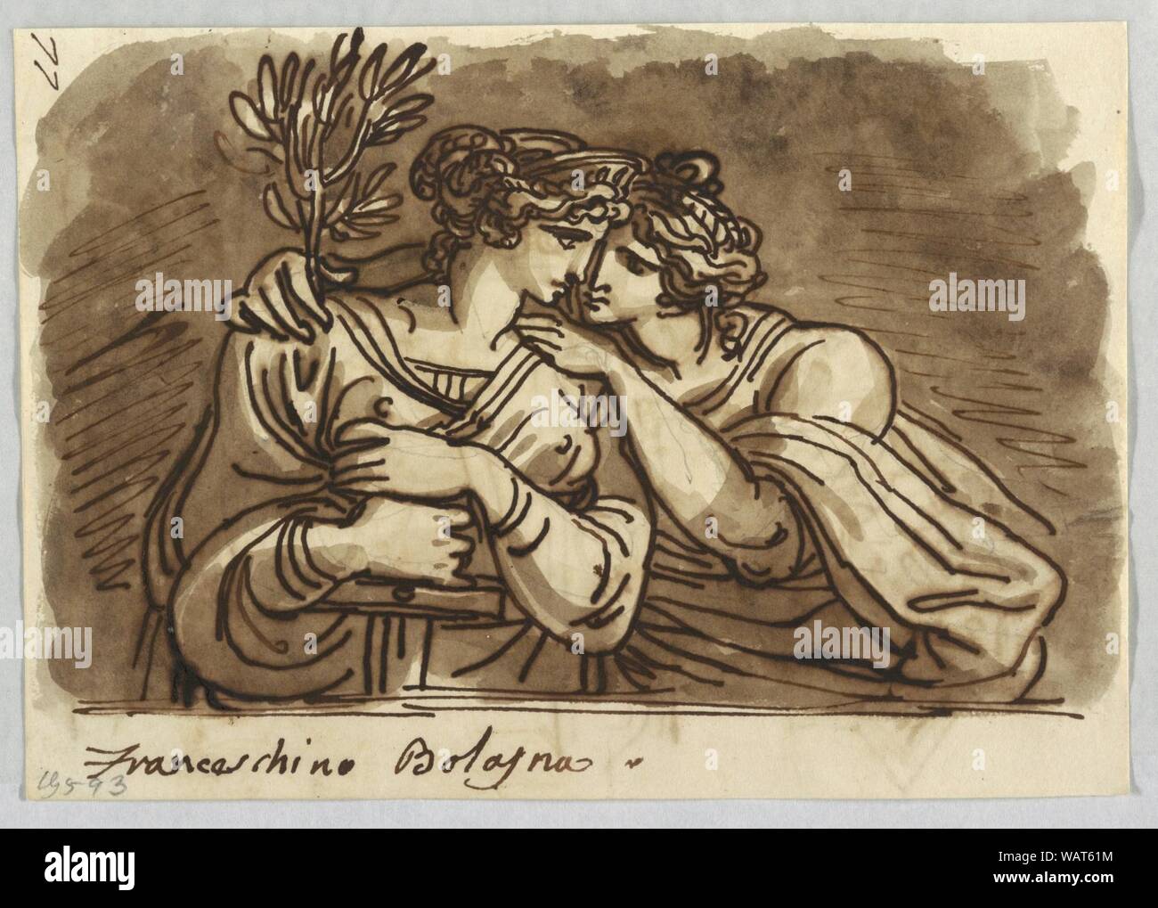 Drawing, The Personification of Justice and Peace, 1813–18 Stock Photo ...