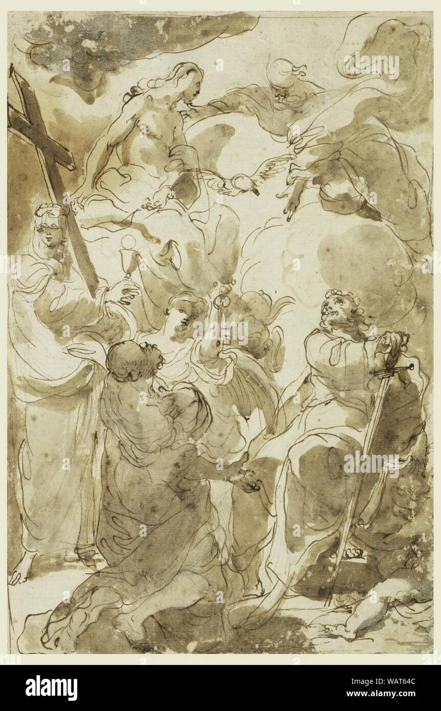 Drawing, The Trinity and the Apostles, St. Peter and St. Paul, 1770–80 Stock Photo - Alamy