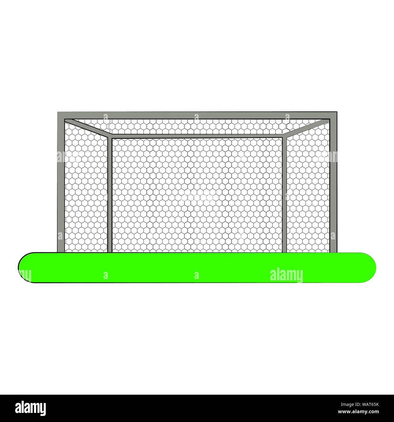 Soccer football goal frontview cartoon Stock Vector Image & Art - Alamy