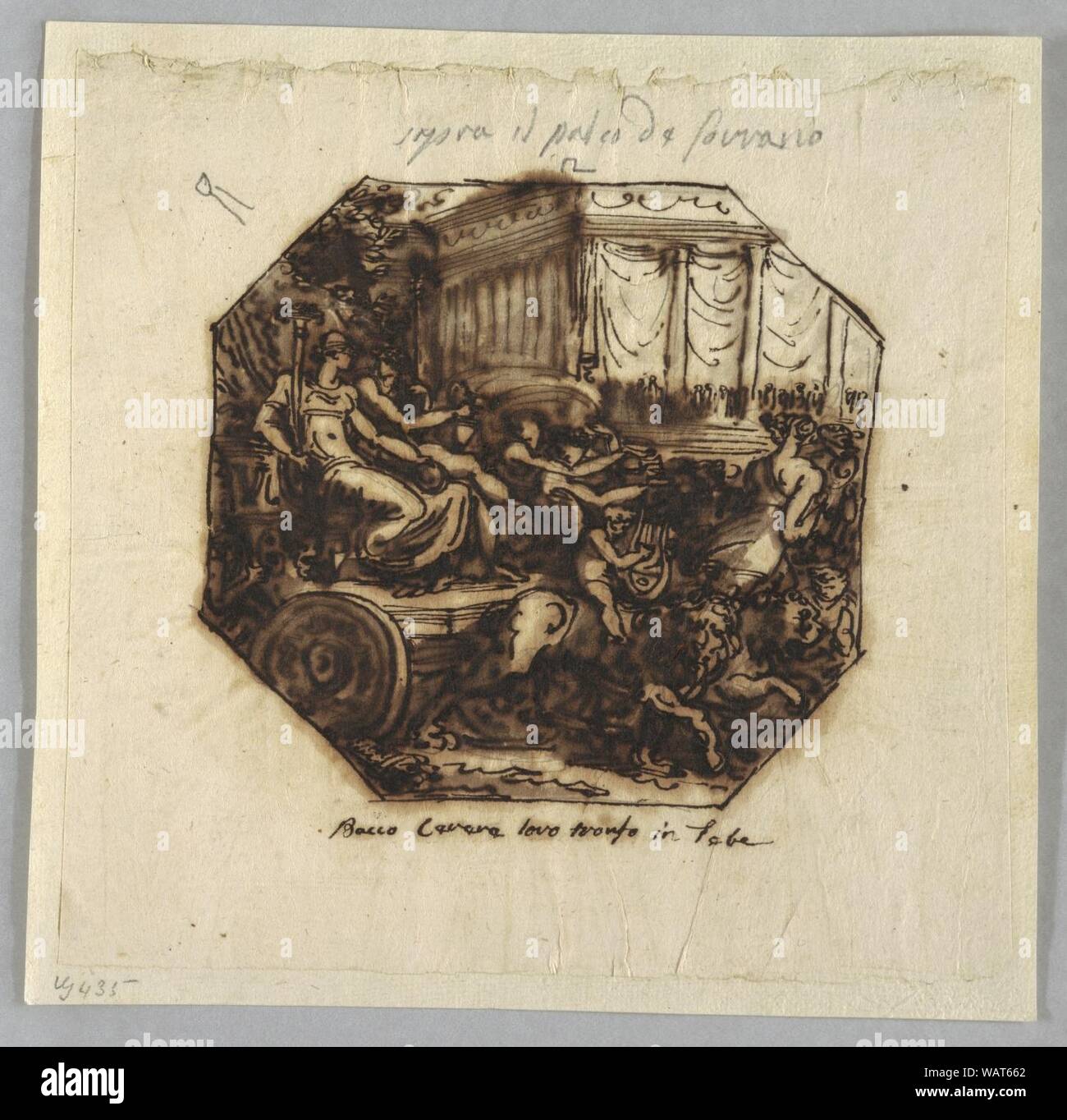 Drawing, The Triumph of Bacchus and Ceres, 1812 Stock Photo - Alamy