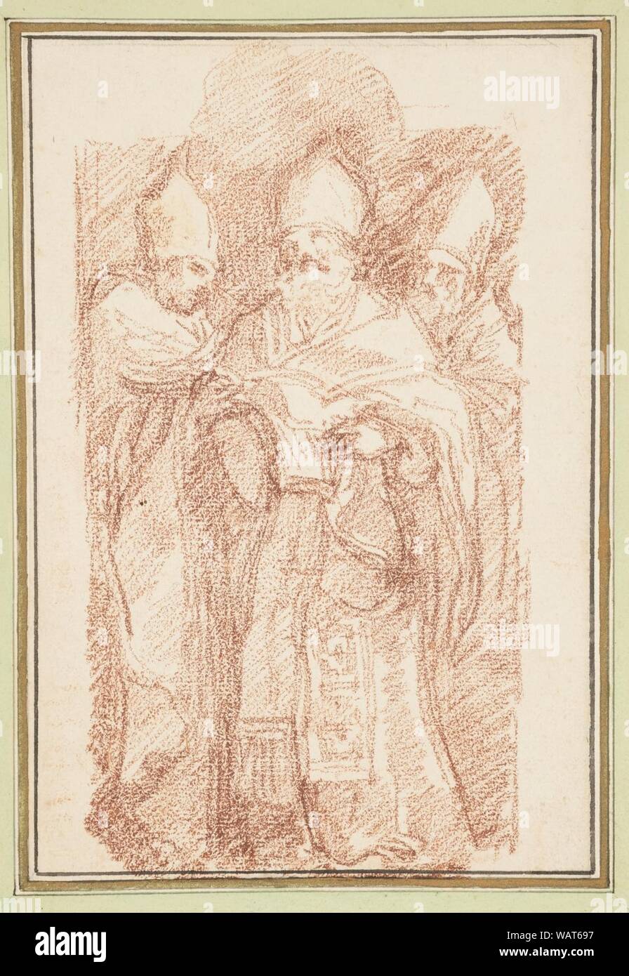 Drawing, Three bishops, ca. 1759–70 Stock Photo - Alamy