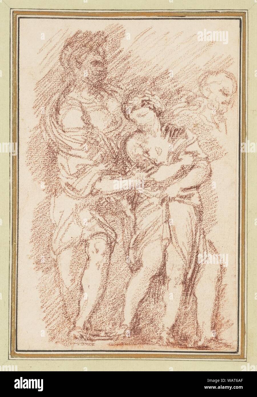 Drawing, Three figures, ca. 1759–70 Stock Photo - Alamy