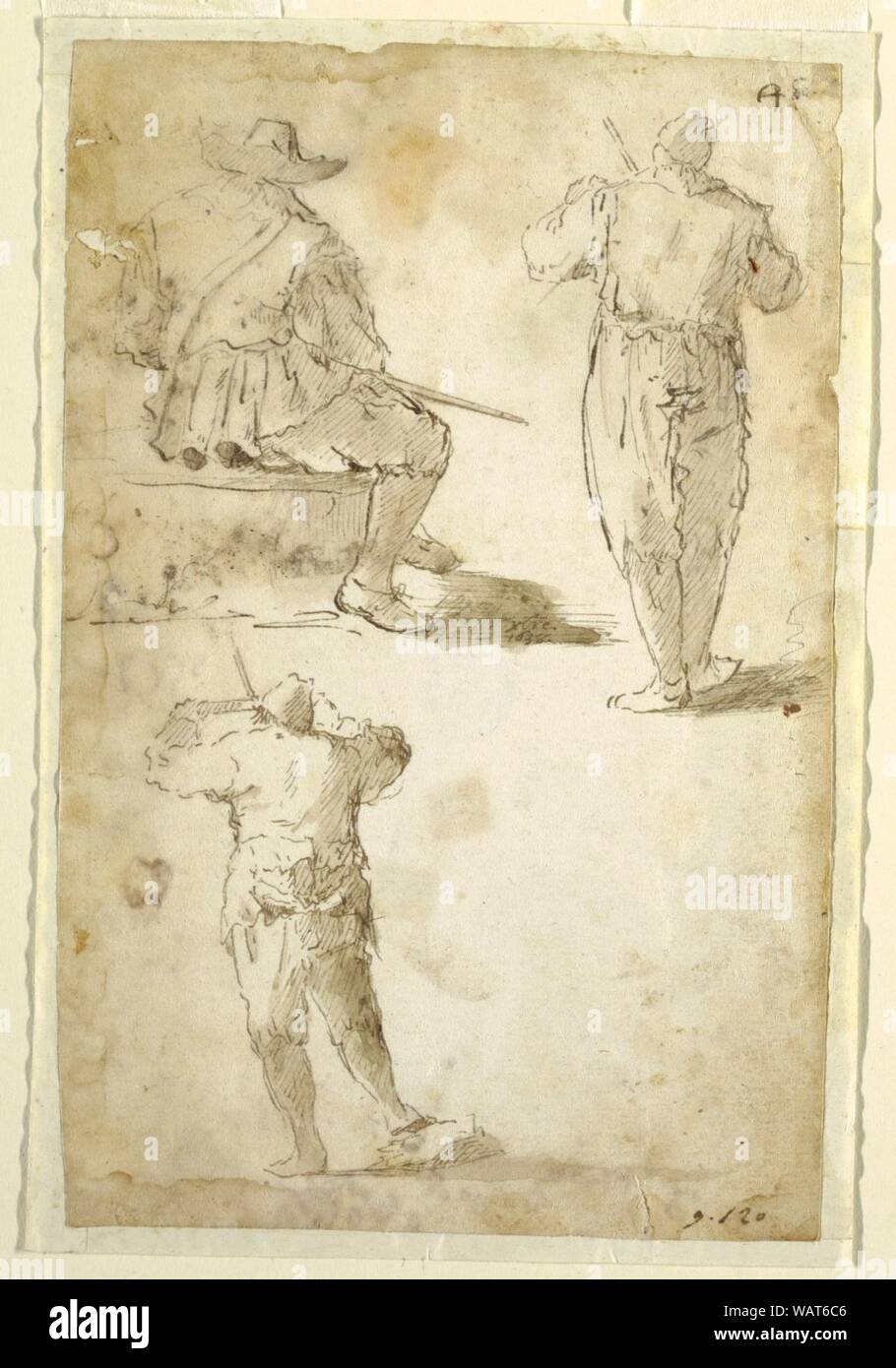 Archival drawing men hi-res stock photography and images - Alamy