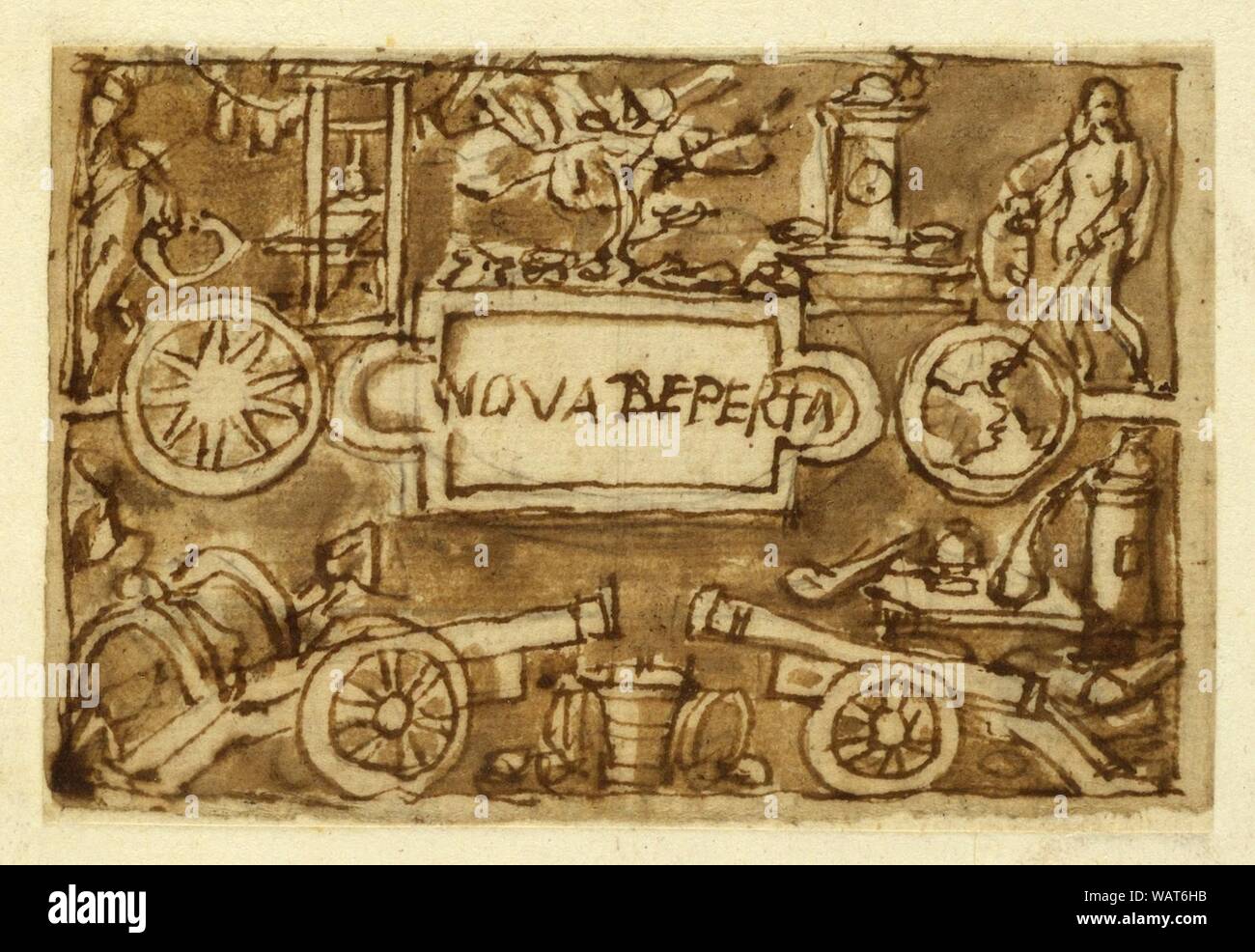 Drawing, Title Page for Nova Reperta (New Inventions and Discoveries ...