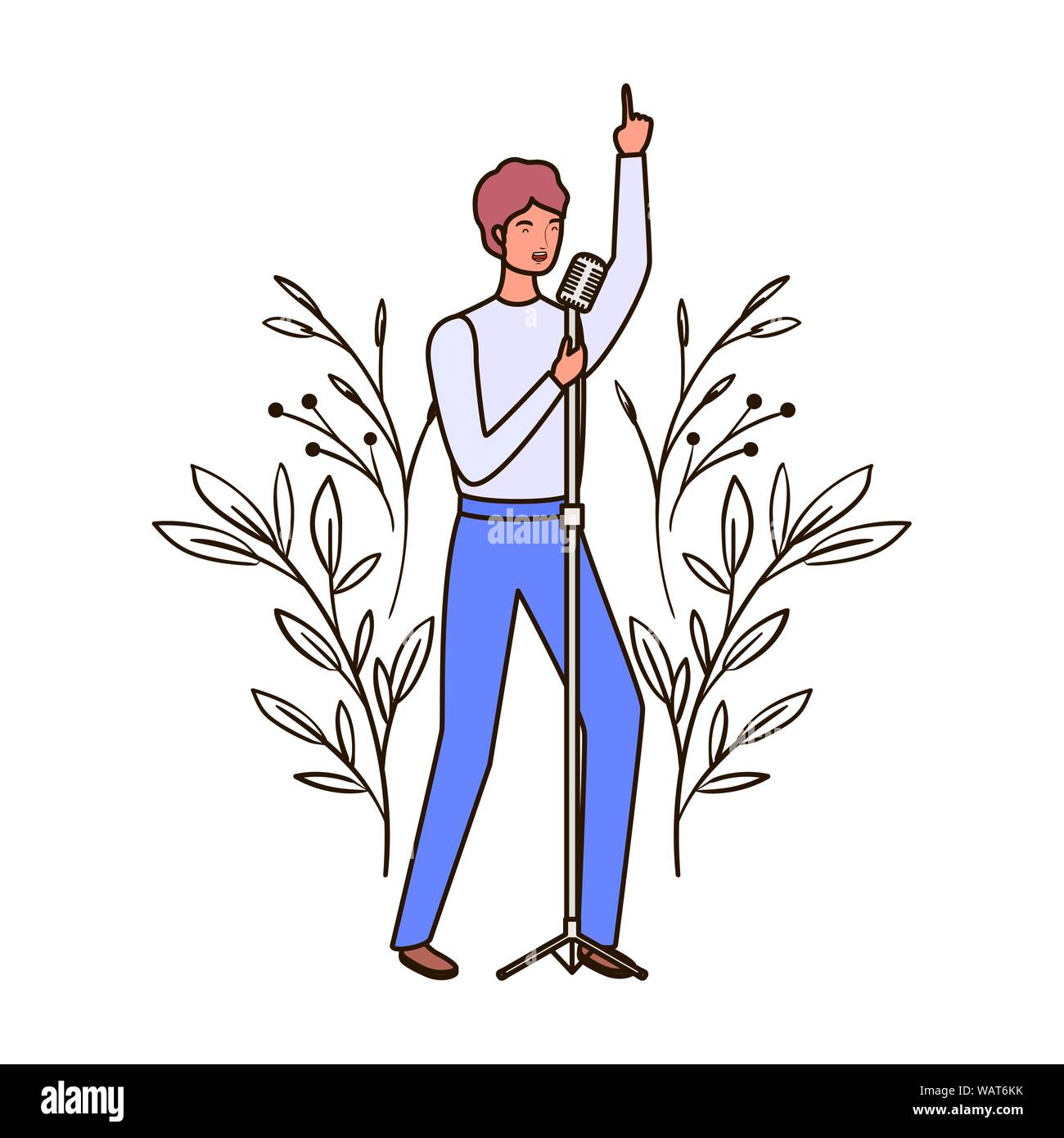 Mic in nature Stock Vector Images - Alamy