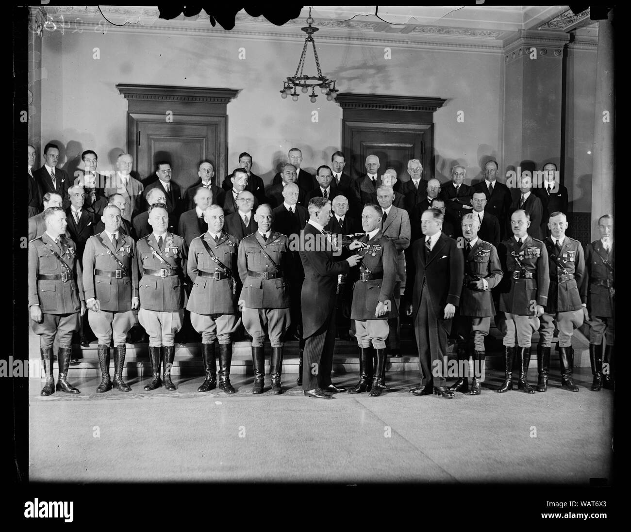 Official military ceremony Black and White Stock Photos & Images - Alamy