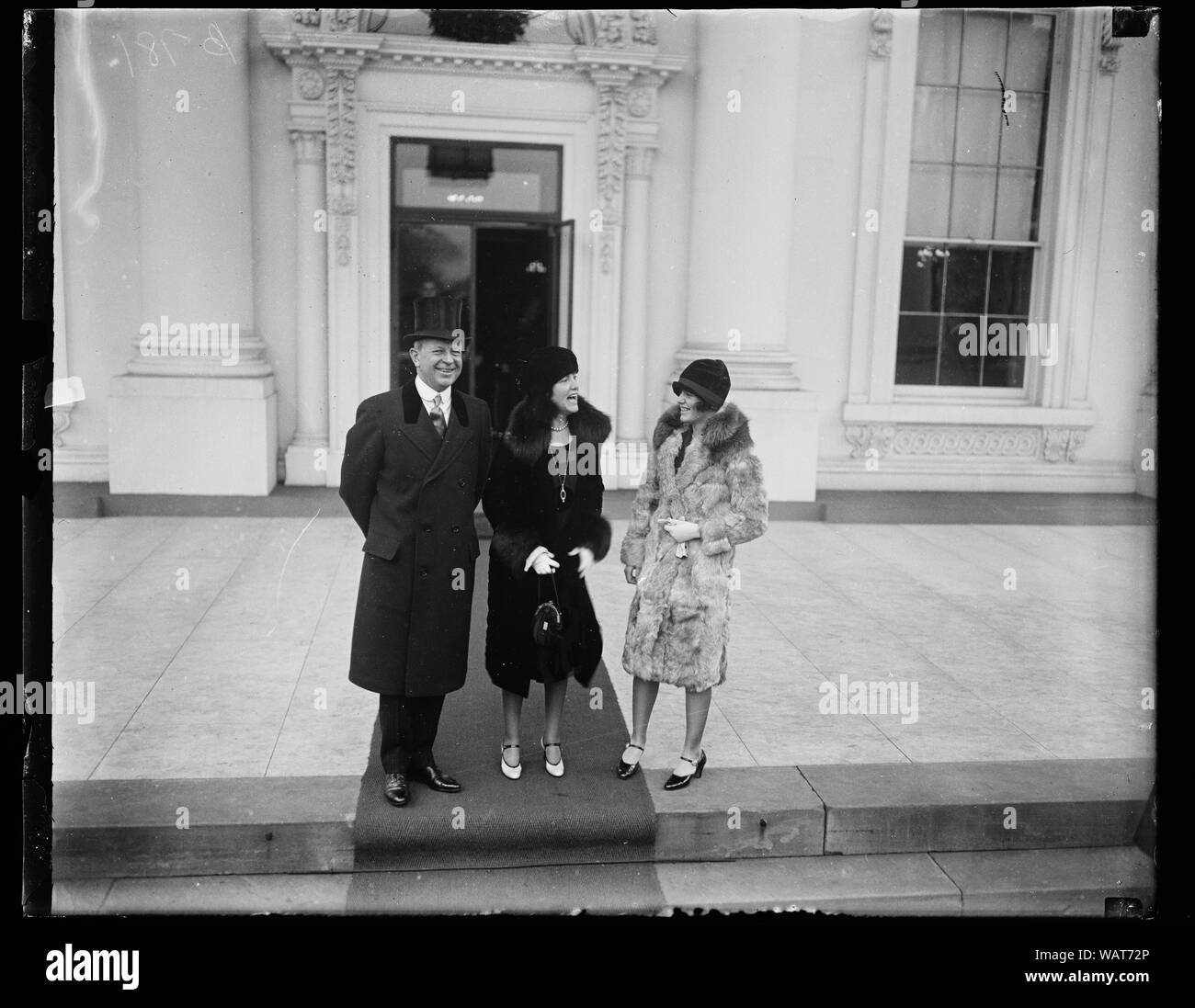 Dwight Davis, left. White House, Washington, D.C Stock Photo - Alamy
