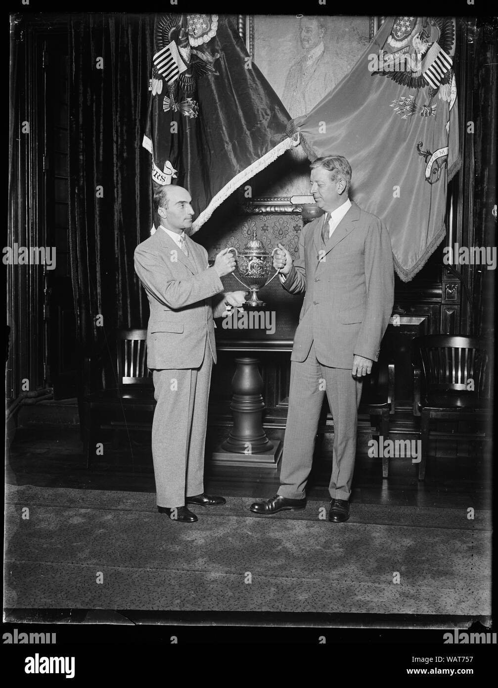 Dwight Davis, right Stock Photo - Alamy