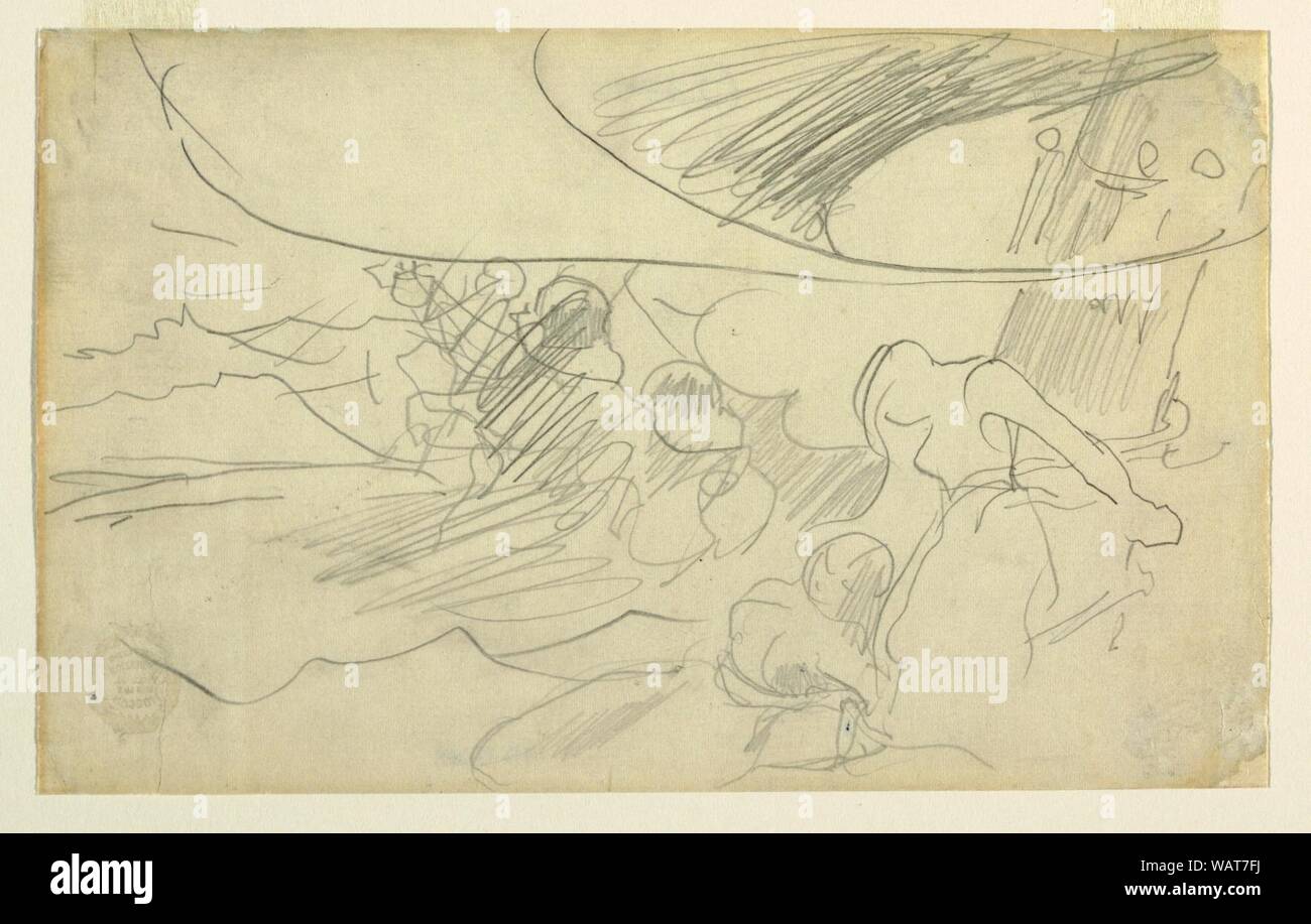 Drawing, Two Women Lashed to a Boat's Mast, 1895 Stock Photo - Alamy