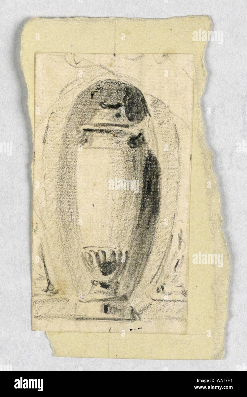 Drawing, Urn in front of a niche, ca. 1775 Stock Photo - Alamy