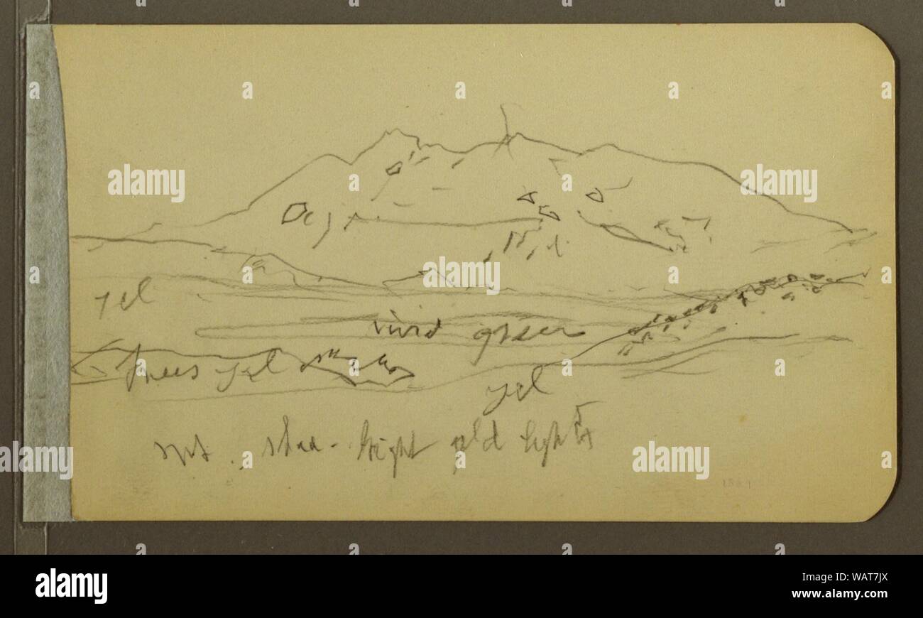 Drawing, Valley, 1890 Stock Photo - Alamy