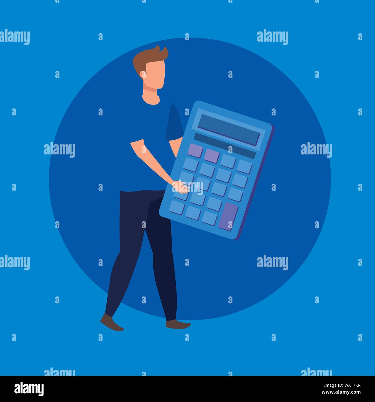 Stylish calculator Stock Vector Images - Alamy
