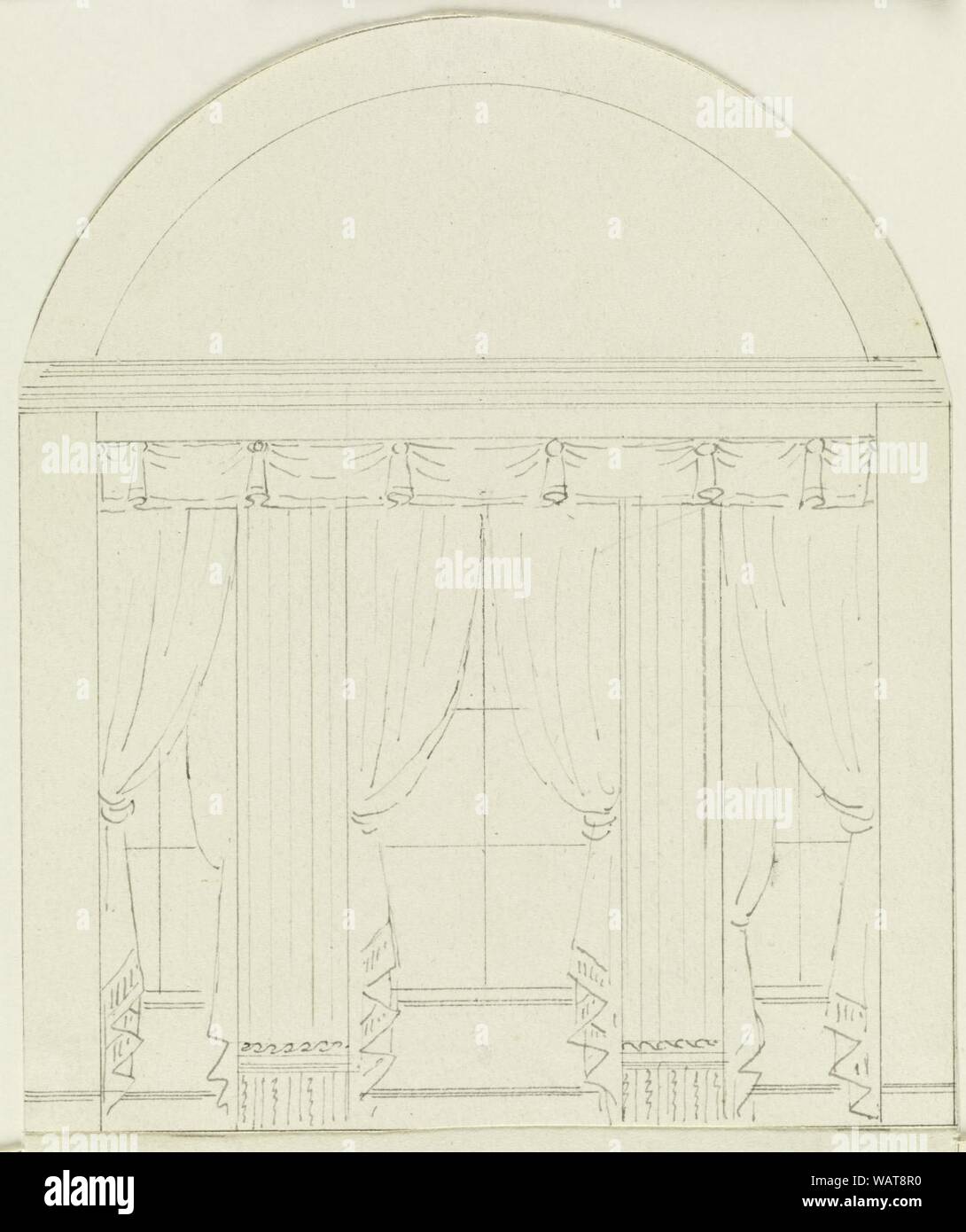 Drawing, Window Wall Elevation, 1815–22 Stock Photo - Alamy