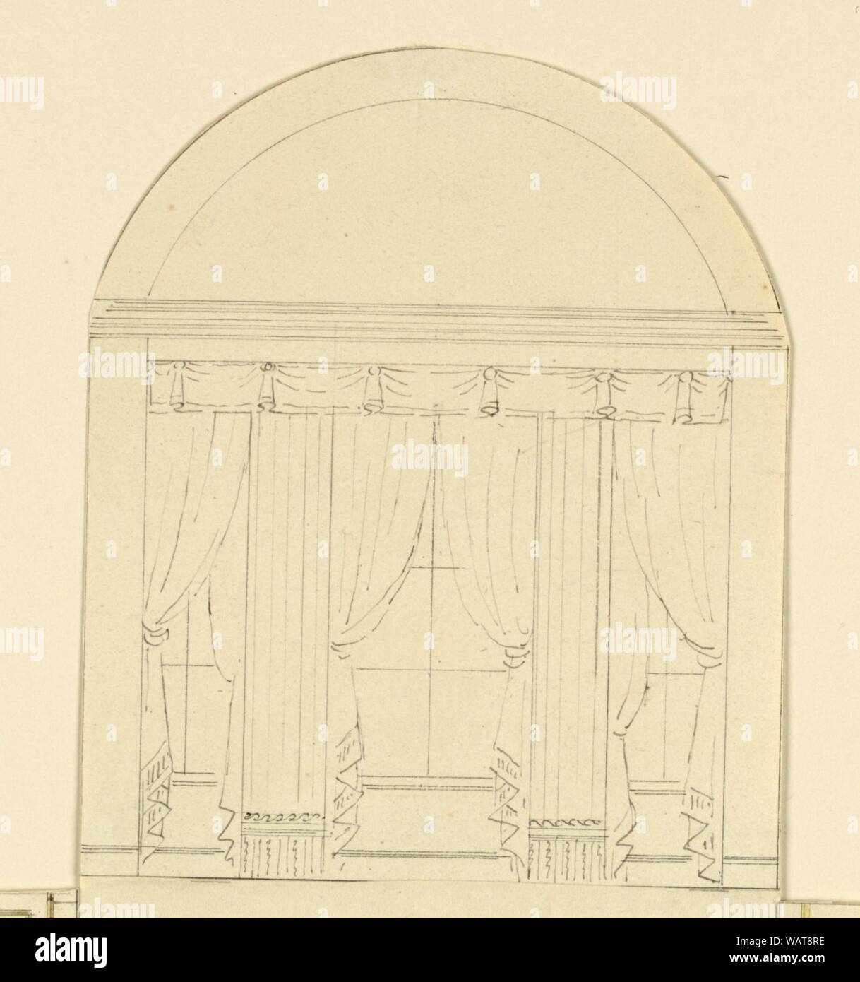 Drawing, Window Wall Elevation, 1815–22 Stock Photo - Alamy