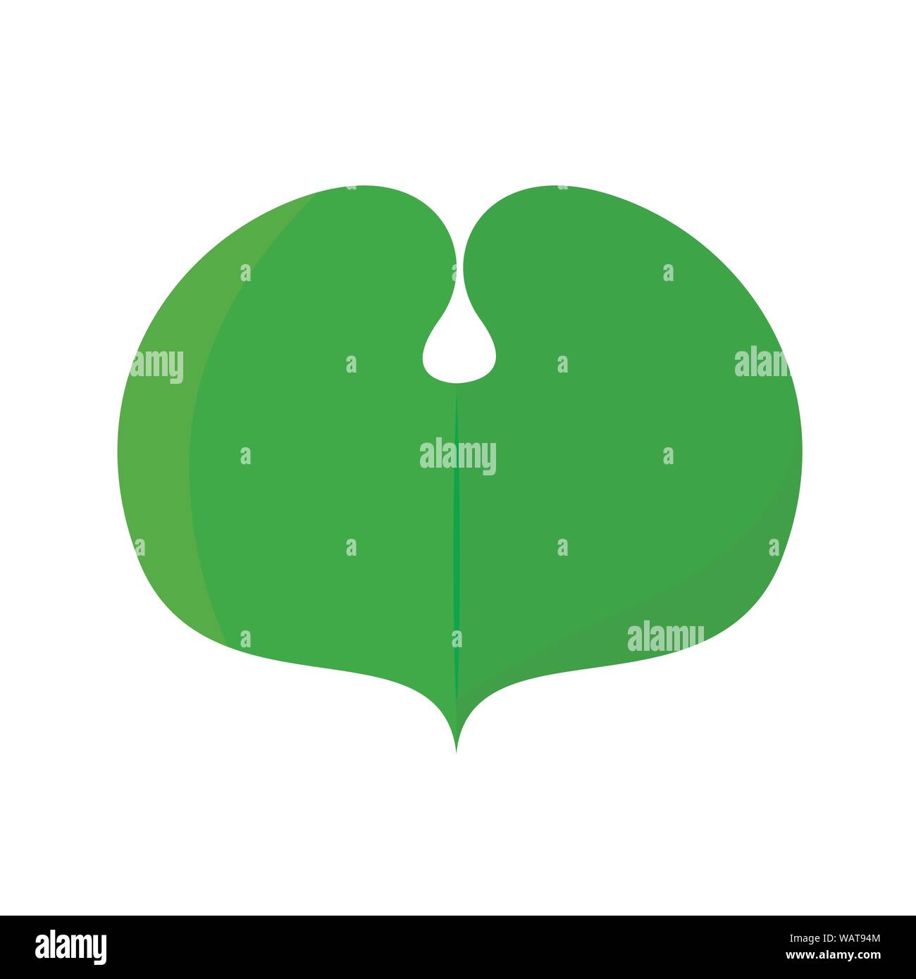 Abstract Green Leaf Stock Vector Image & Art - Alamy