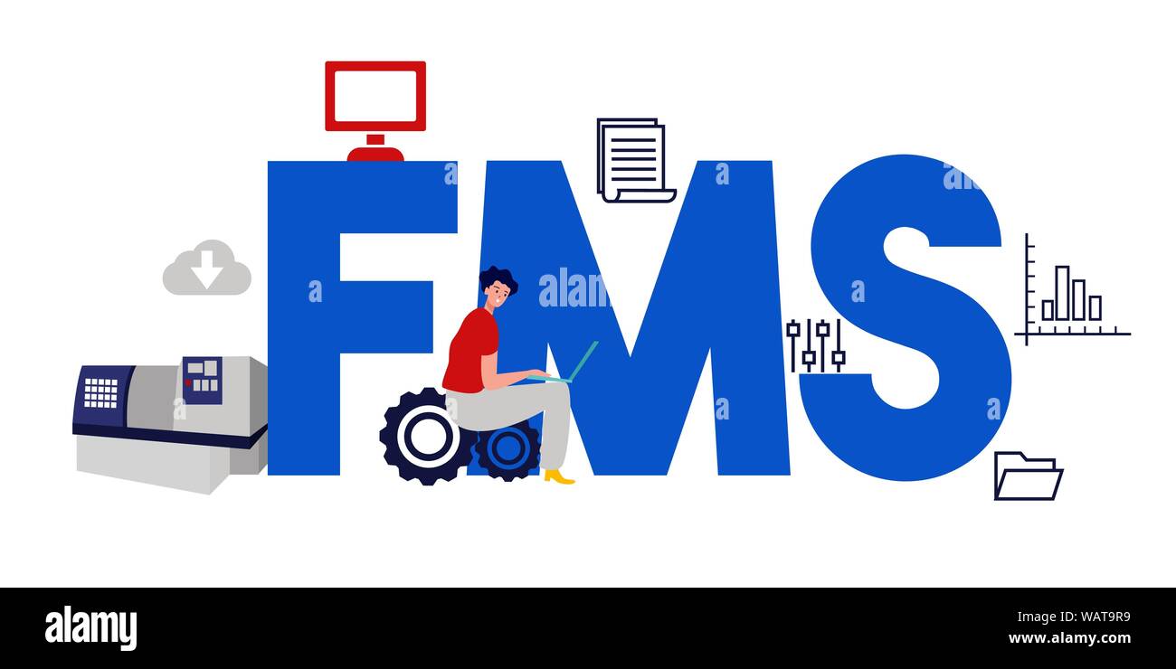 FMS Fleet management system. Factory operation software Stock Vector Image & Art - Alamy
