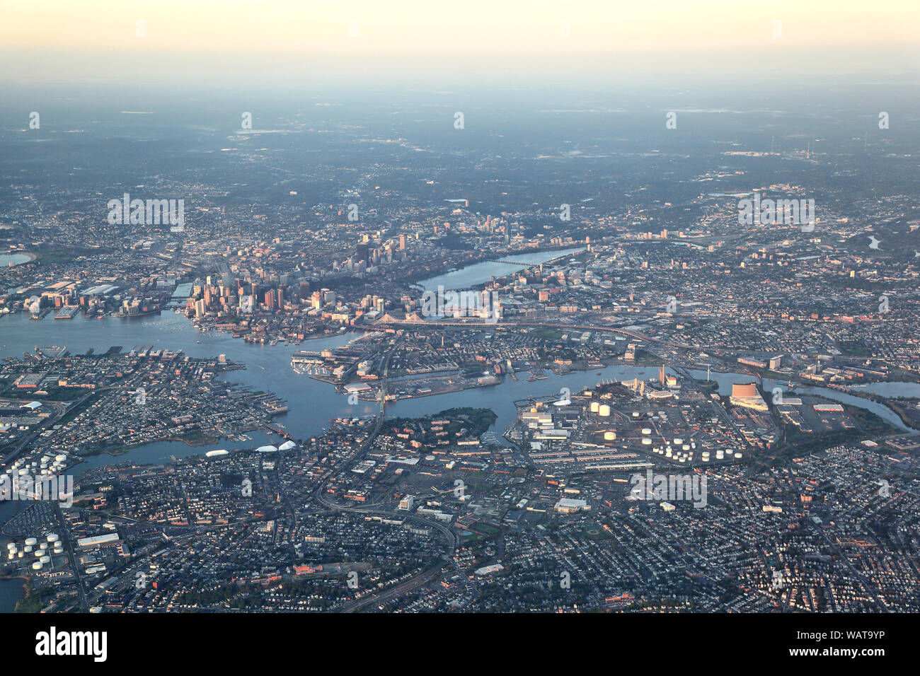 Boston Harbour Panorama High Resolution Stock Photography and Images ...
