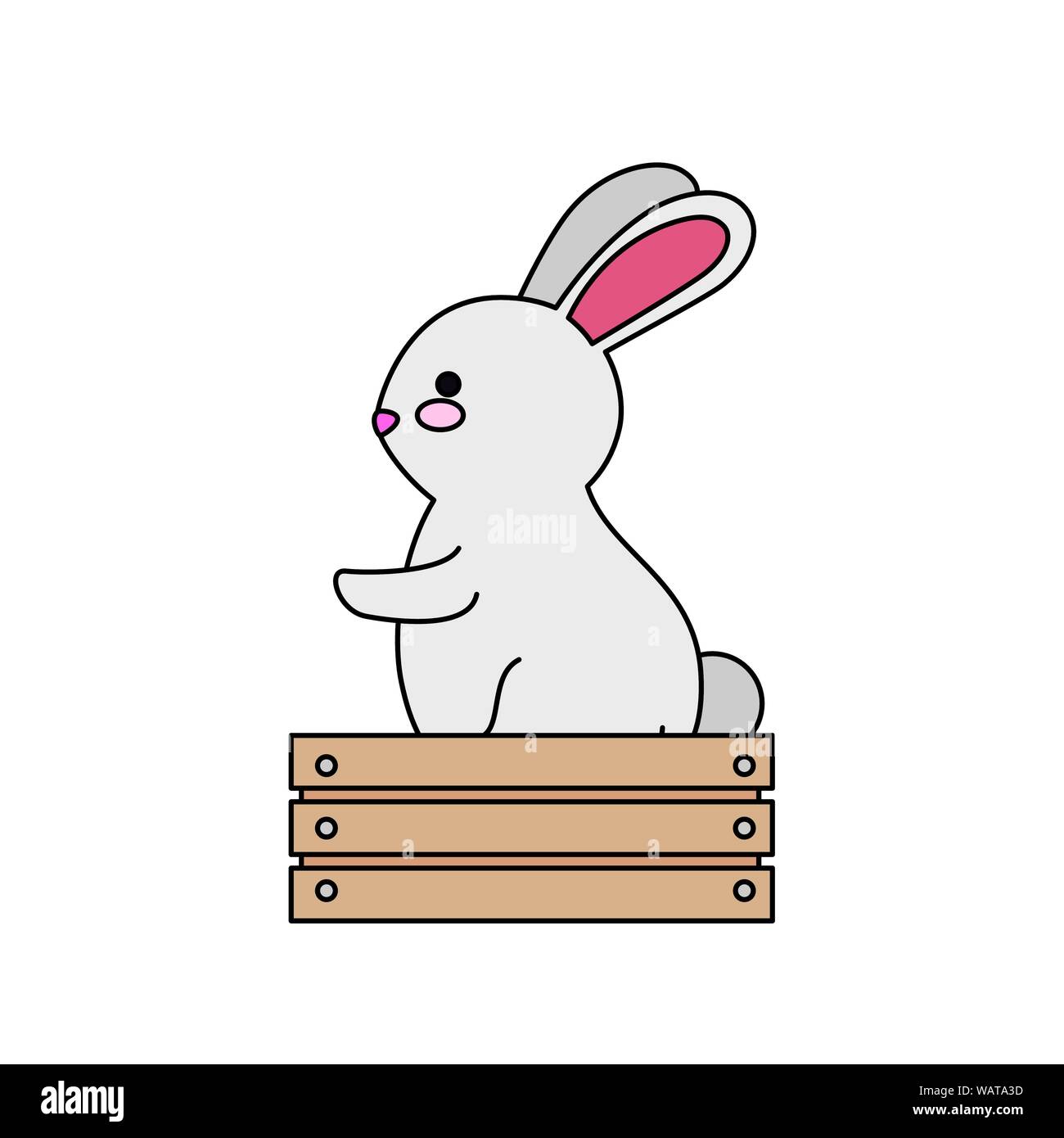 Little wooden boards Stock Vector Images - Alamy