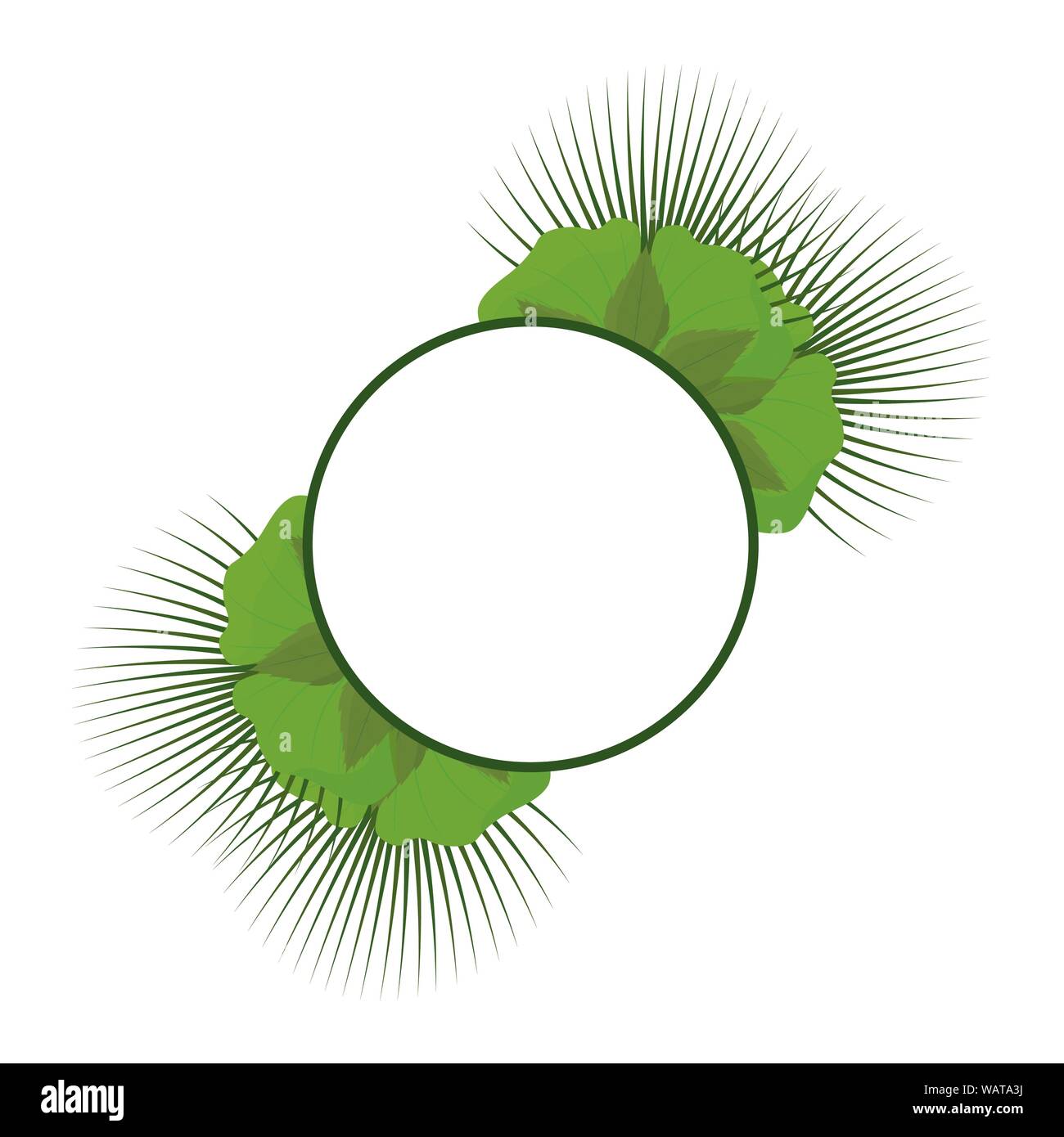 Abstract Green Leaf Stock Vector Image & Art - Alamy