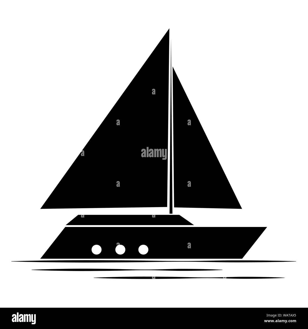 Front view of a boat Stock Vector Image & Art - Alamy