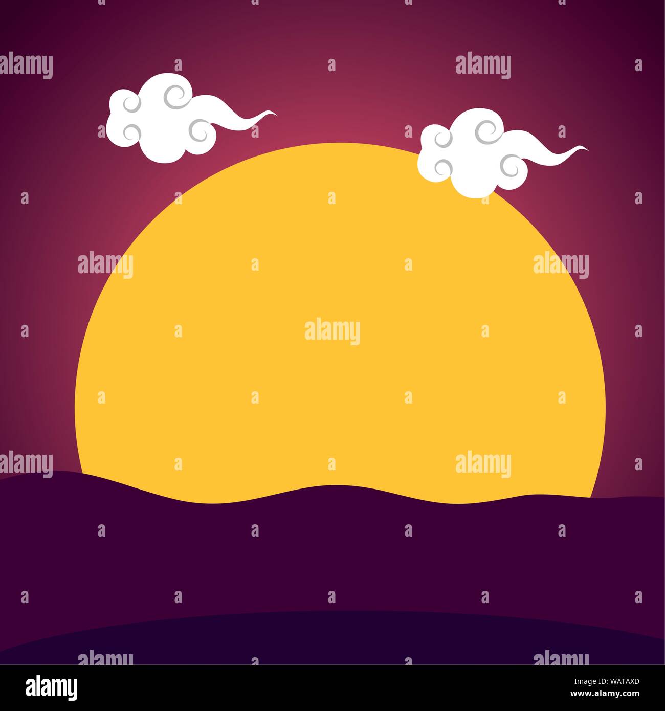 Full moon entertainment Stock Vector Images - Alamy