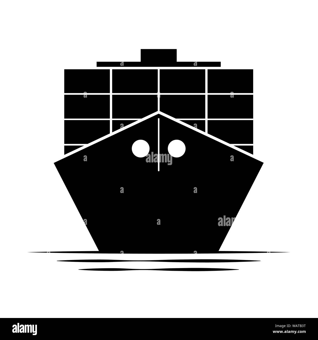 Front view of a boat Stock Vector Image & Art - Alamy