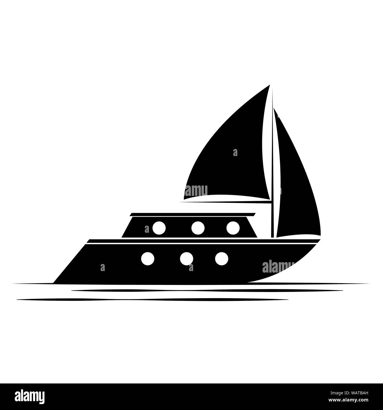 Speedboat front Stock Vector Images - Alamy