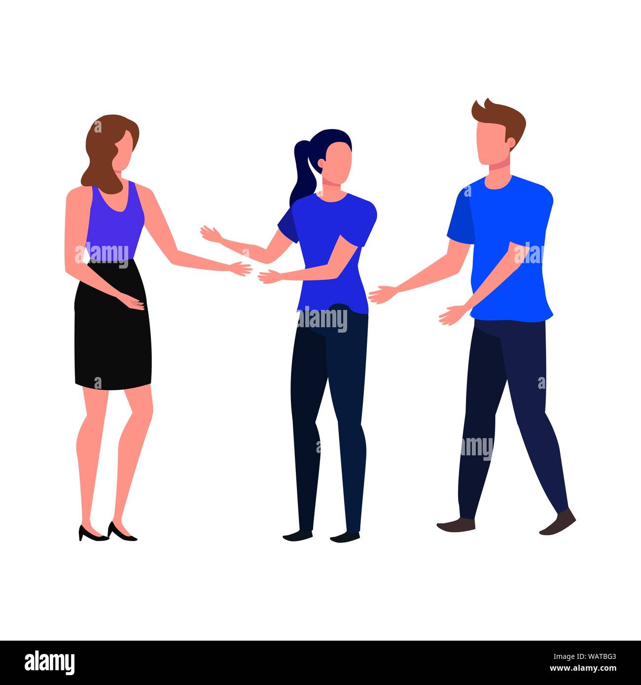 group of people avatars characters Stock Vector Image & Art - Alamy