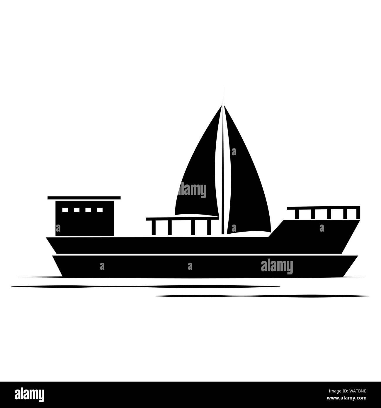 Speedboat front Stock Vector Images - Alamy