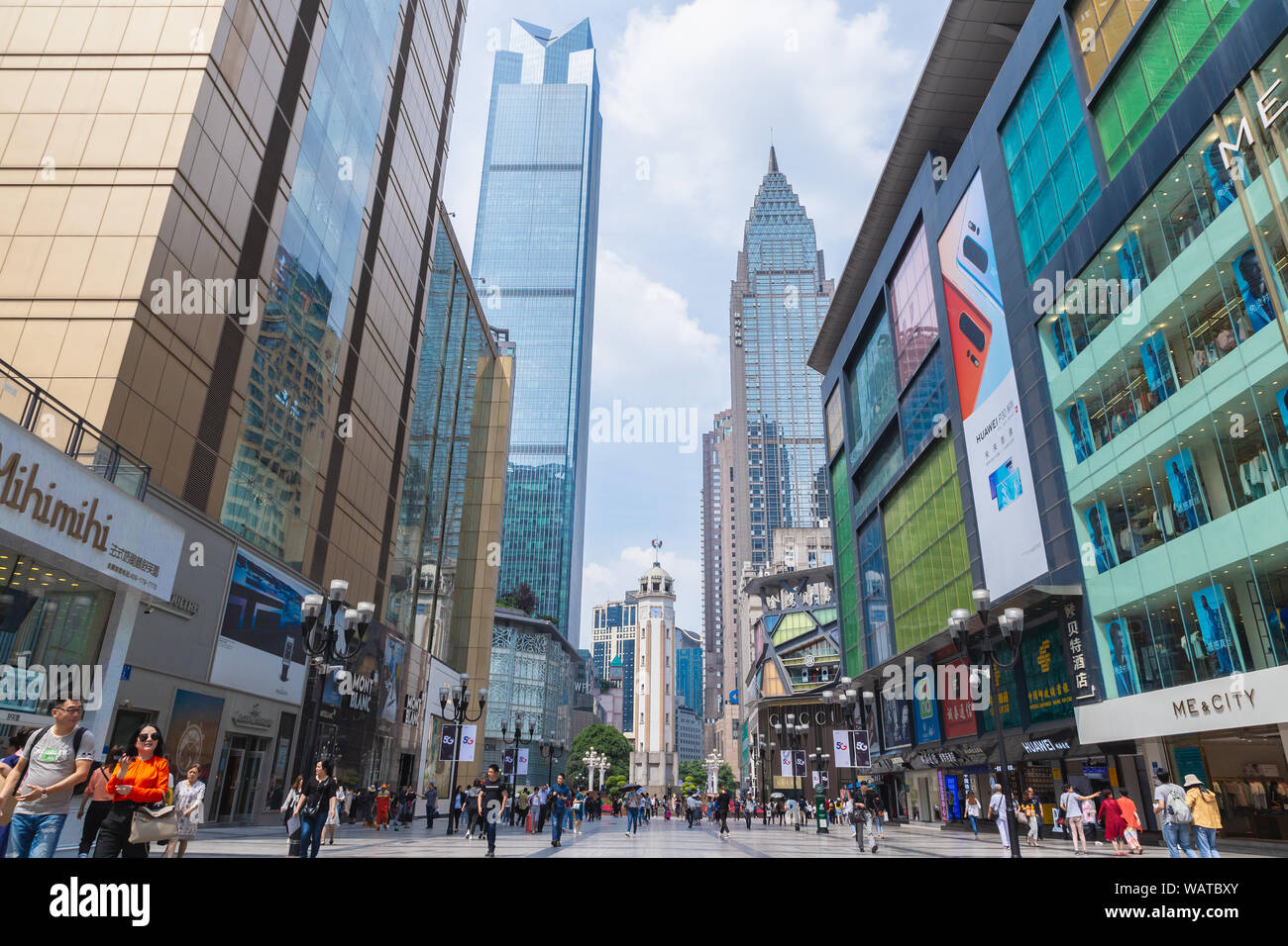 Jiefangbei chongqing commercial street hi-res stock photography and ...
