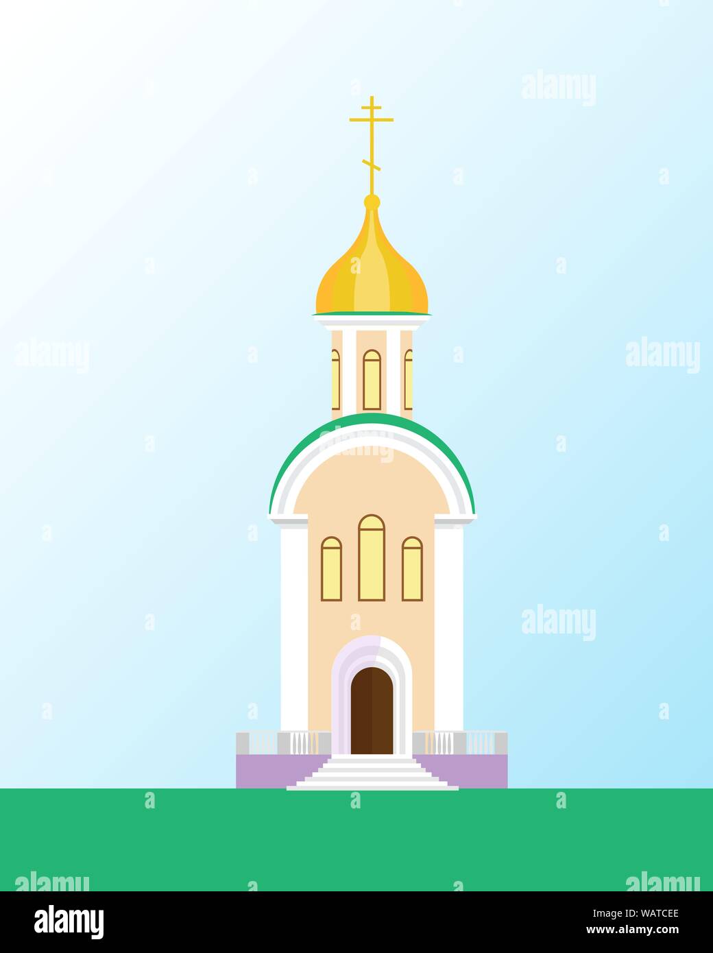 Traditional temple architecture in Stock Vector Images - Alamy