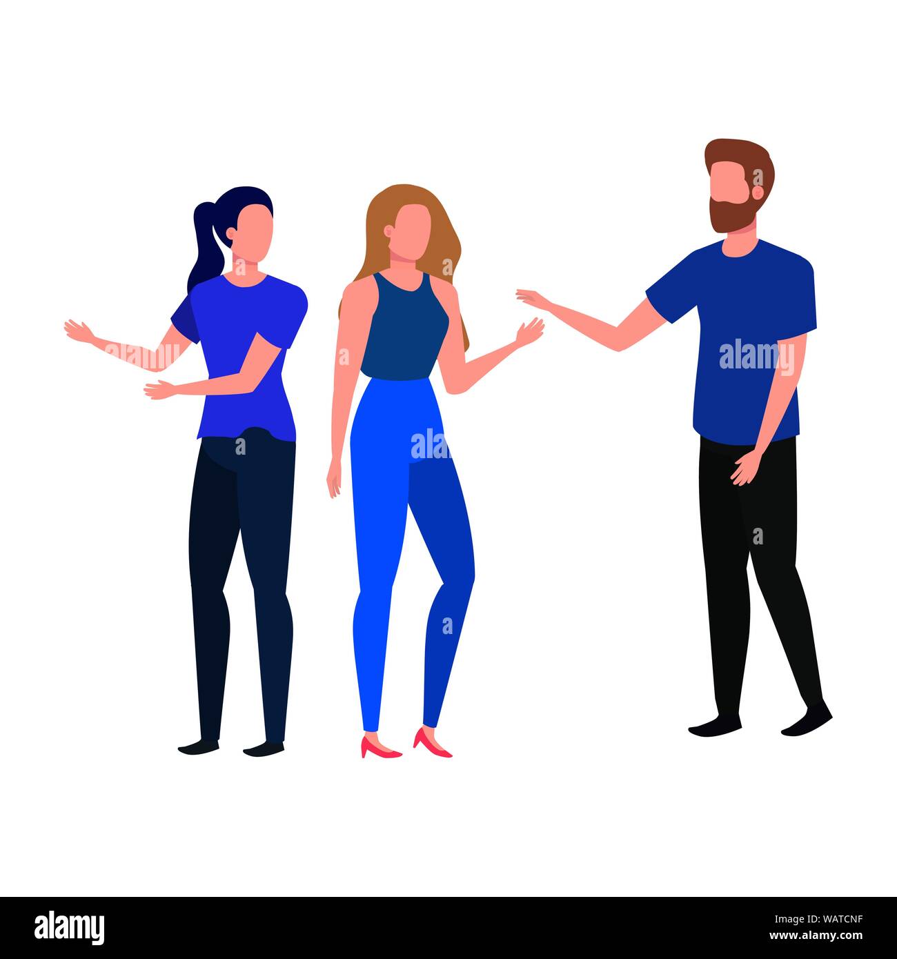 group of people avatars characters Stock Vector Image & Art - Alamy