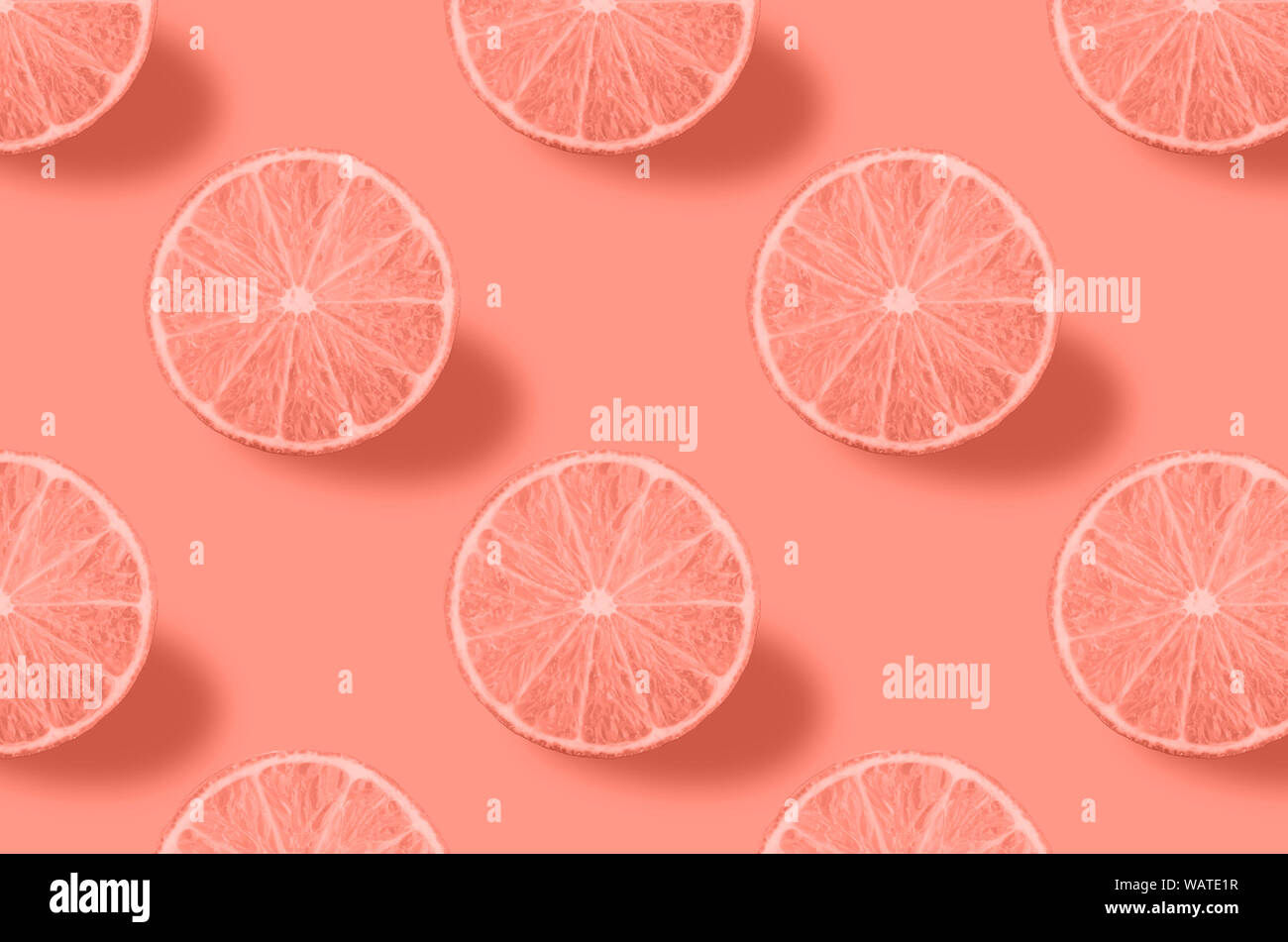Vivid fruit pattern of fresh citrius on colourful background Stock ...