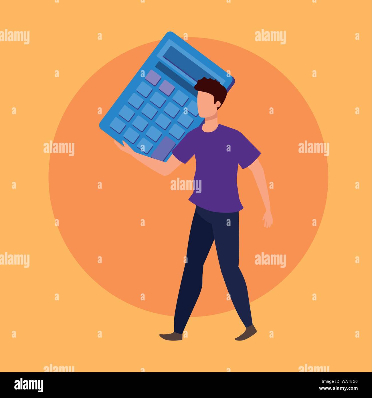 Stylish calculator Stock Vector Images - Alamy