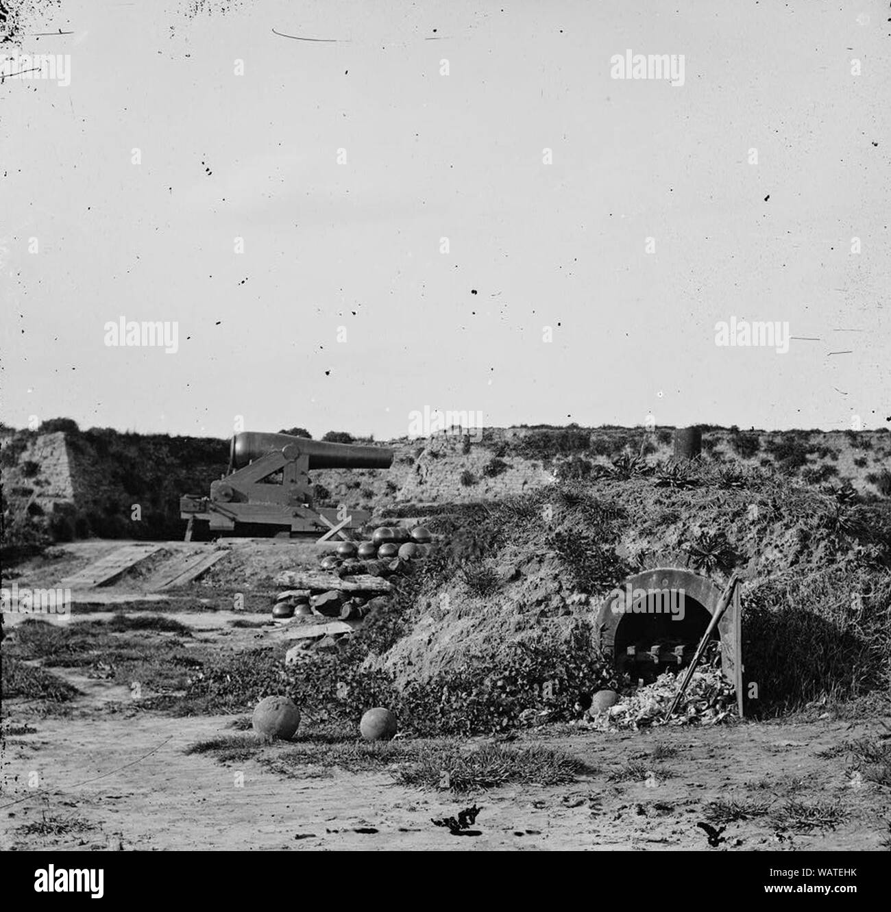 Drewry's Bluff, Virginia. Interior of Fort Darling2 Stock Photo - Alamy