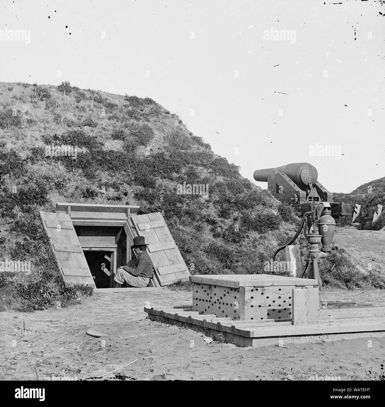 Drewry's Bluff, Va. Interior of Fort Darling Stock Photo - Alamy