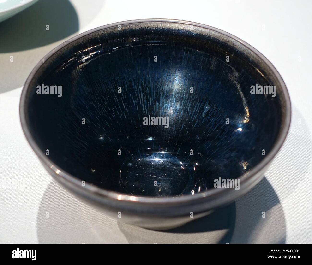 Drinking bowl, Jian ware with hare's fur glaze, China, Fujian Province ...