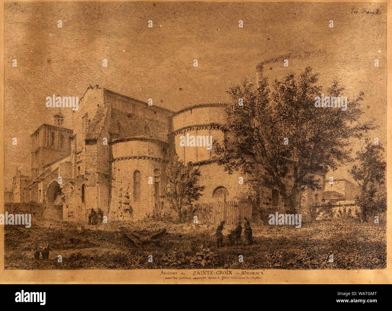Drouyn Léo - Abside de Sainte-Croix Stock Photo - Alamy