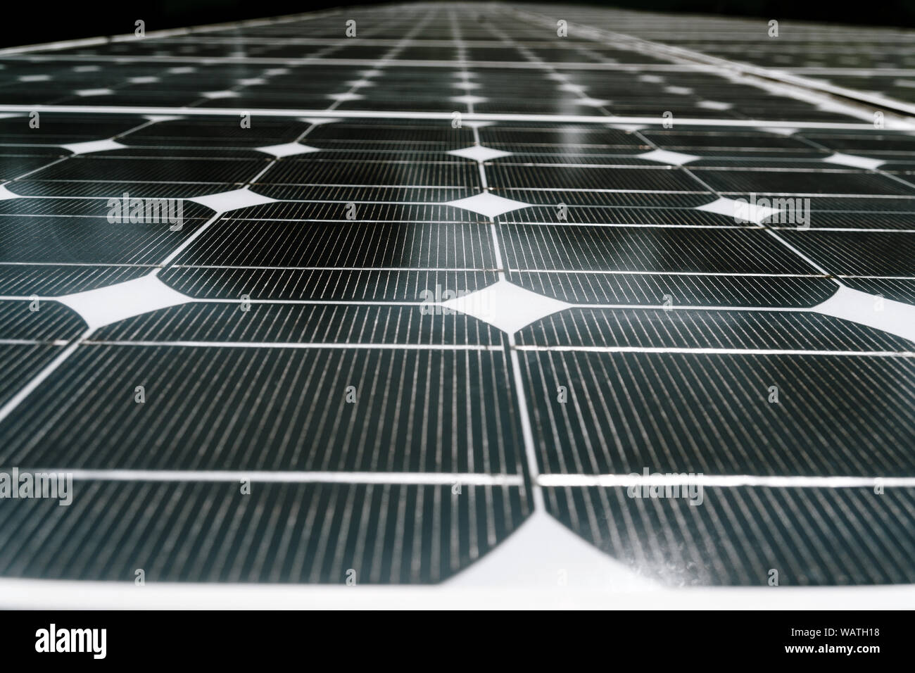 Solar cell battery panel detail and closeup Stock Photo - Alamy