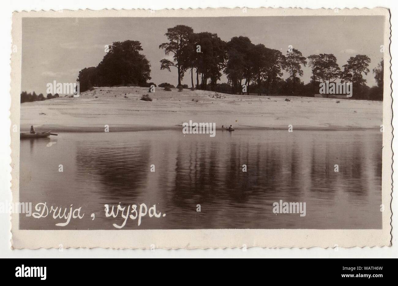 Druja, Dźvina-Vyspa. Друя, Дзьвіна-Выспа (1937 Stock Photo - Alamy