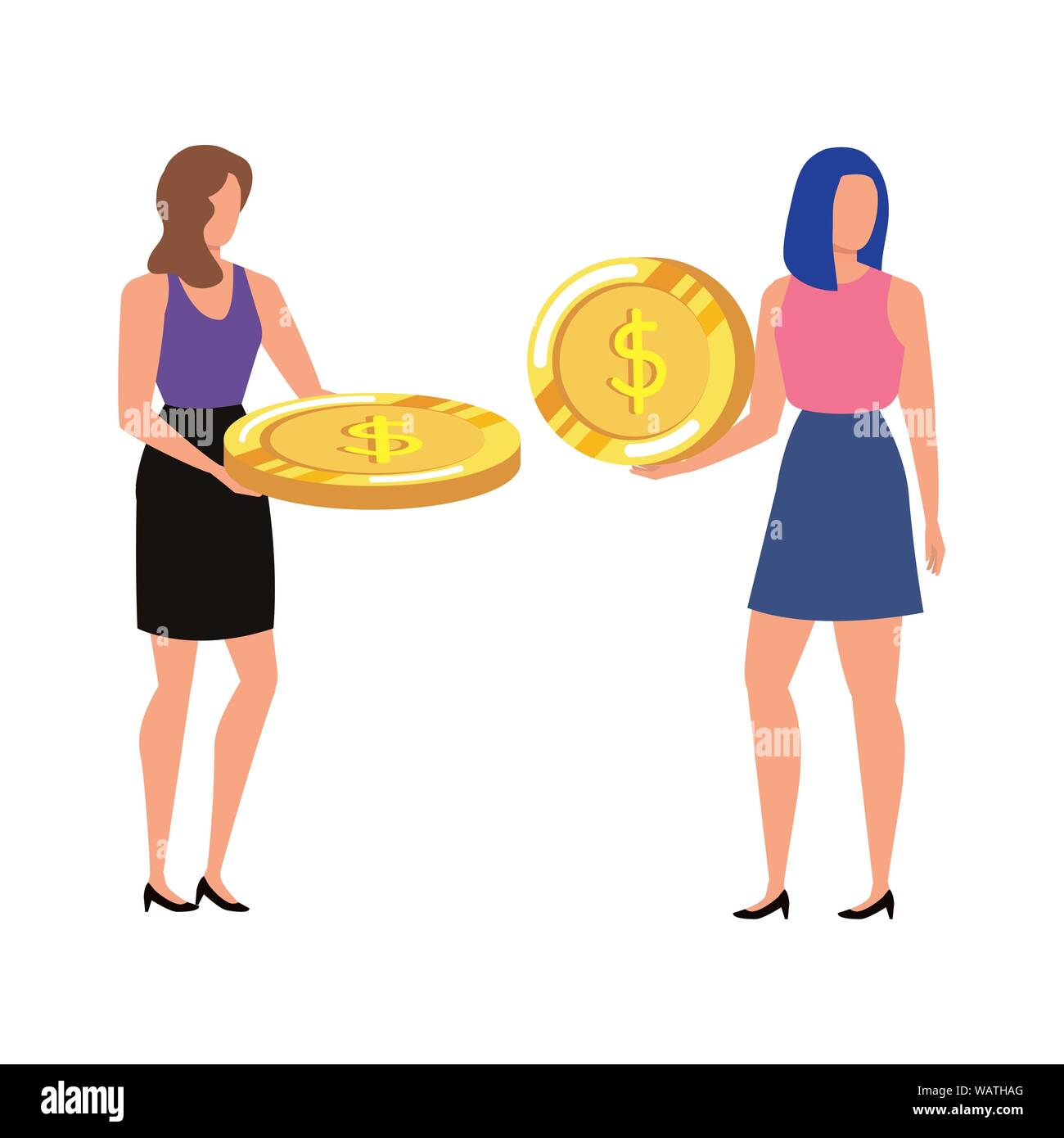 Female finances Stock Vector Images - Alamy