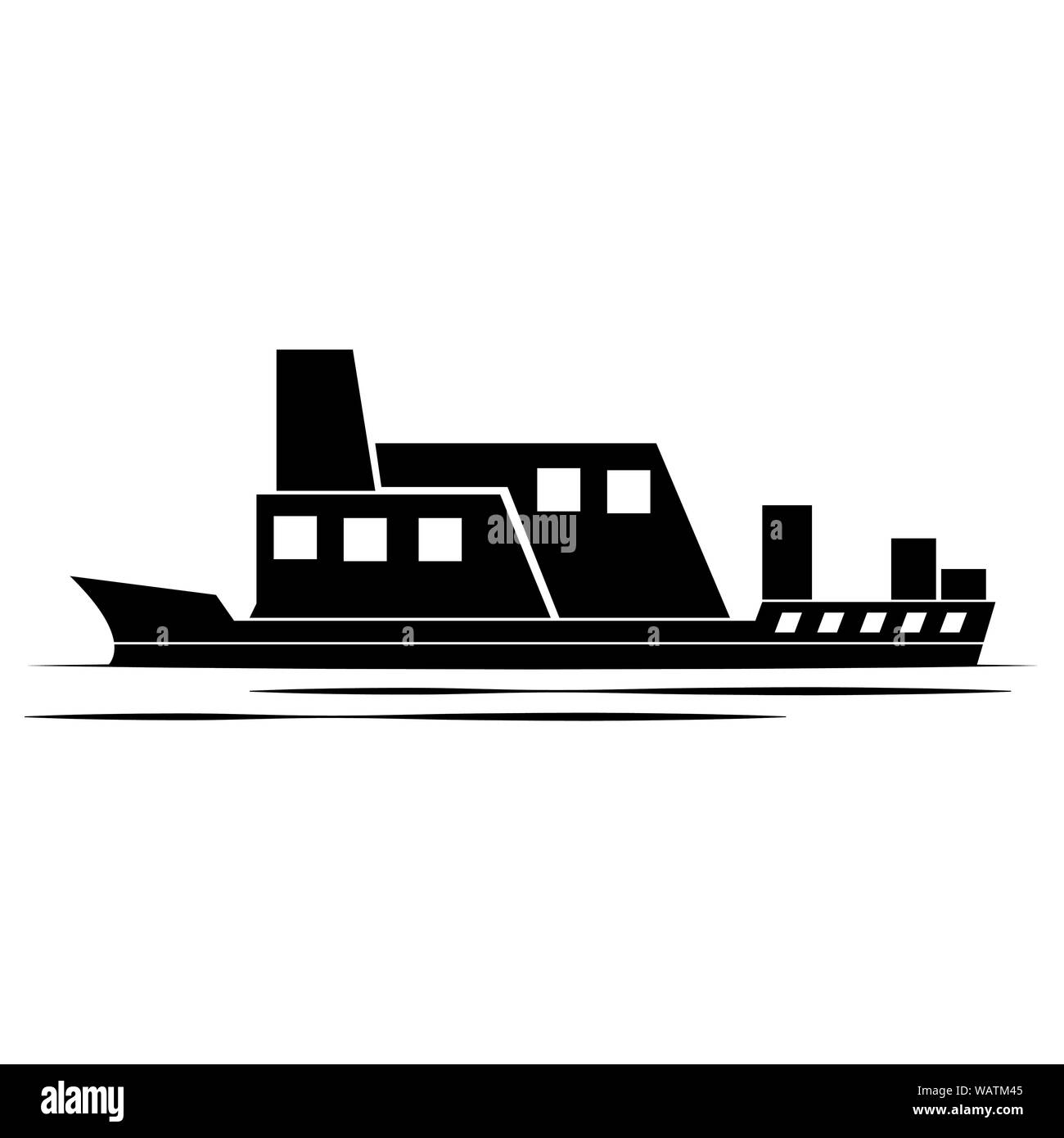 Front view of a boat Stock Vector Image & Art - Alamy