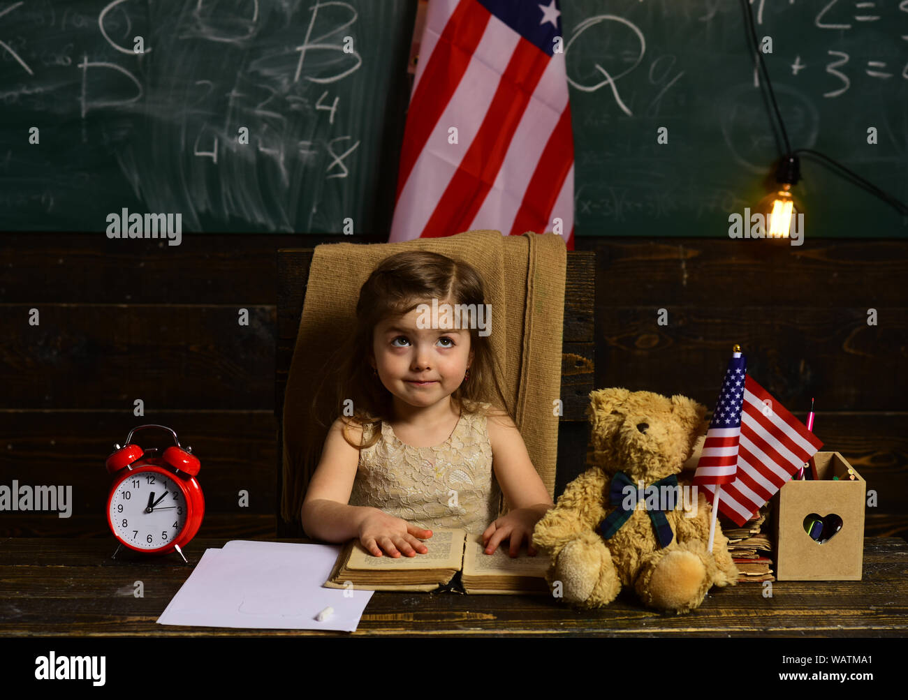 Children finish lesson in hi-res stock photography and images - Alamy
